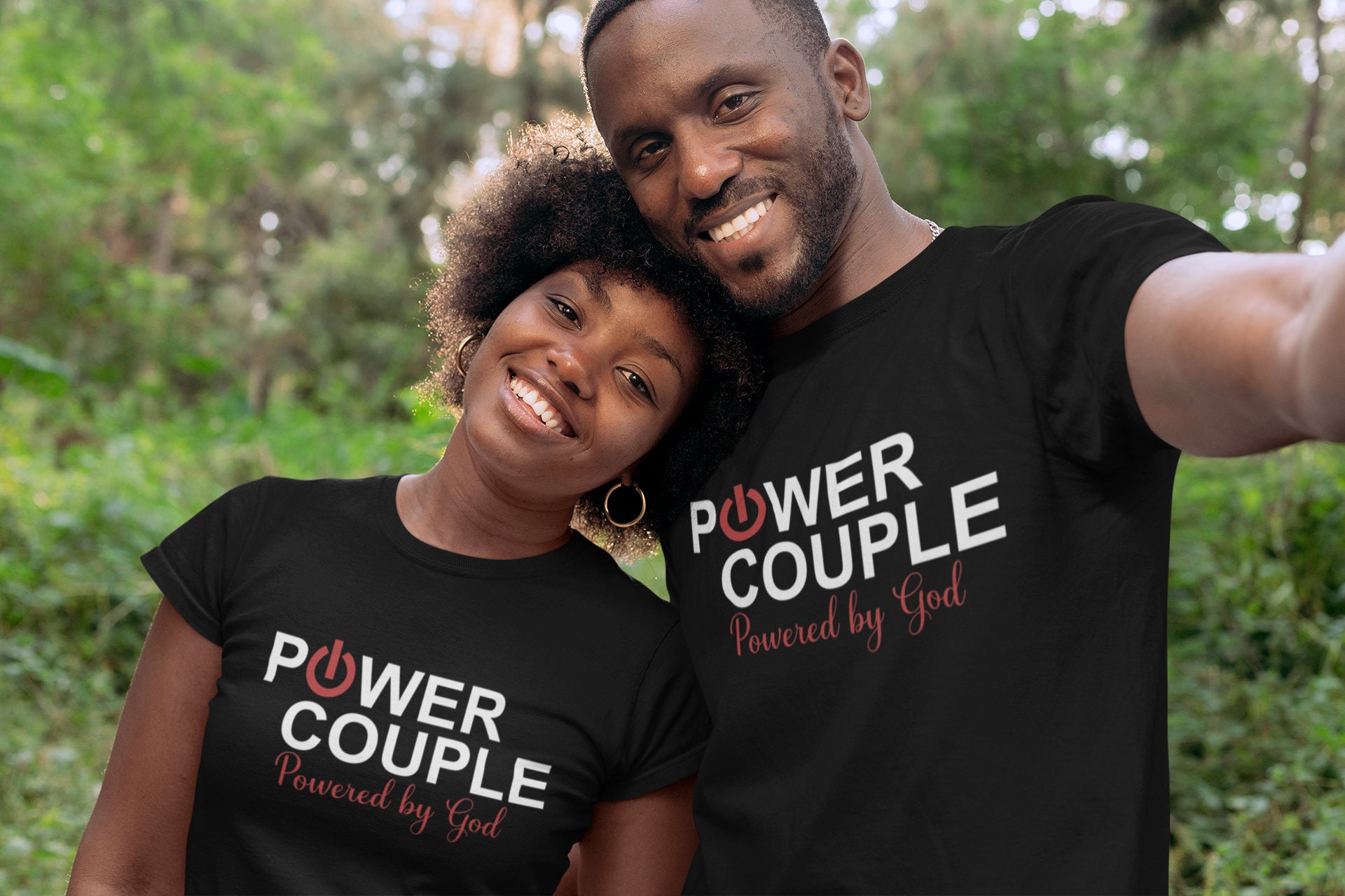 Power Couple, Powered by God SVG, PNG and Mockup - Etsy