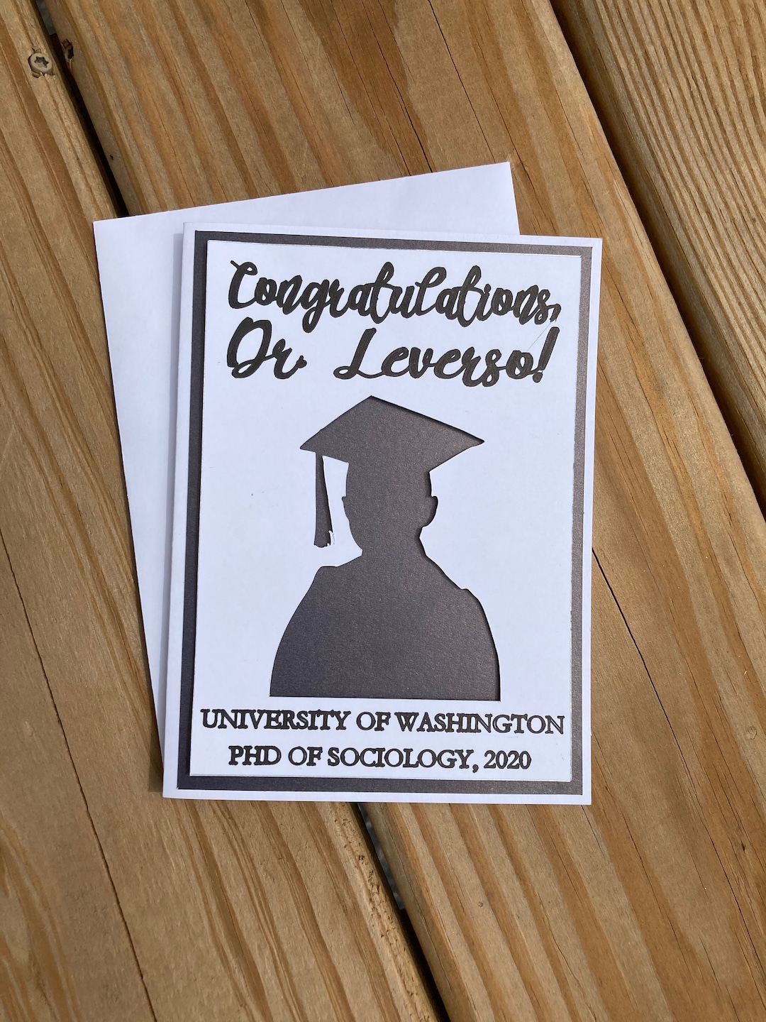 Custom Graduation { Handmade Card, Congratulations, Degree, Custom ...
