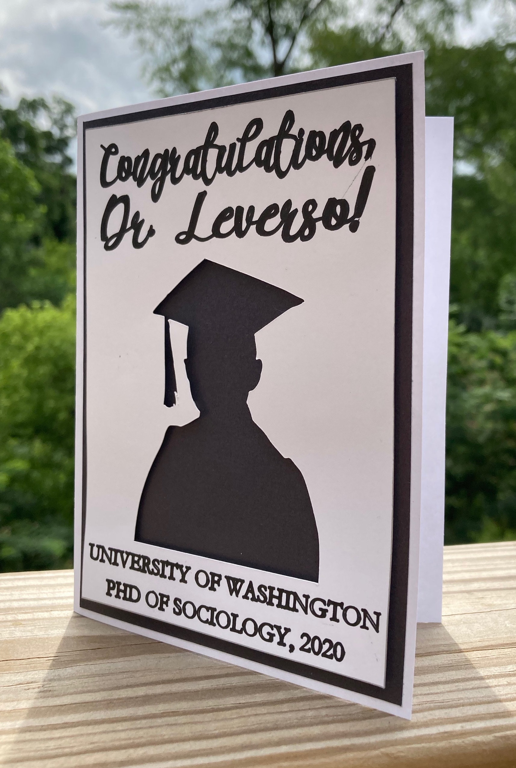 Custom Graduation { Handmade Card, Congratulations, Degree, Custom ...