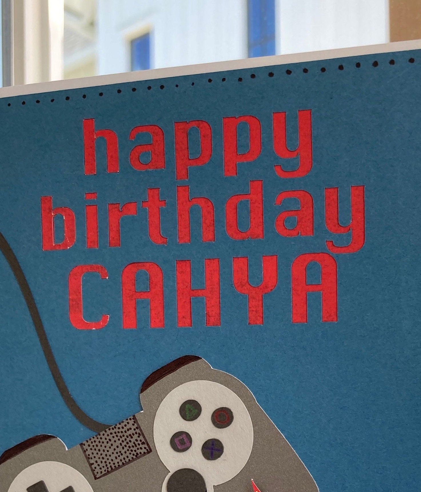 Custom Happy Birthday Gamer Card Handmade Paper Card - Etsy