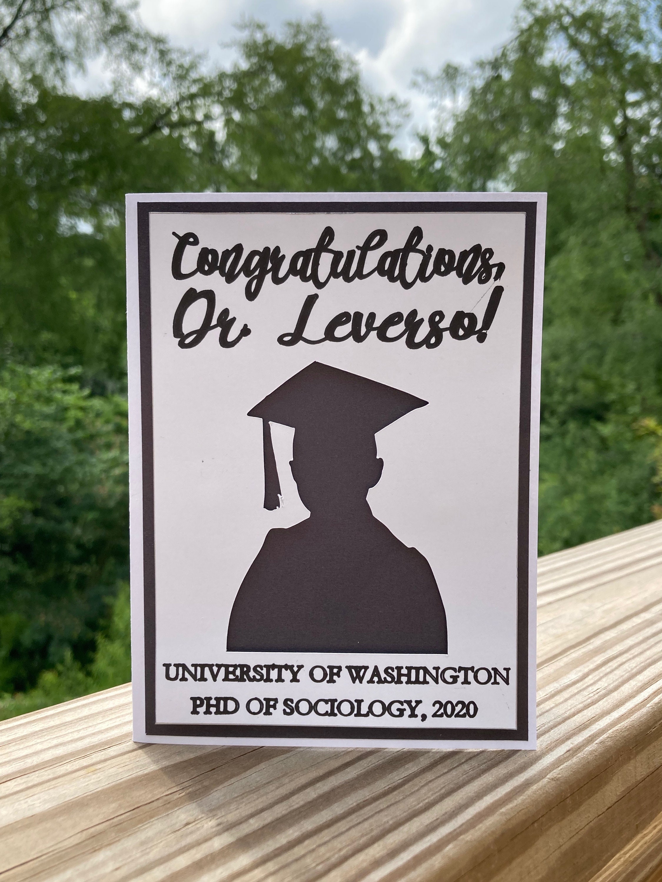 Custom Graduation { Handmade Card, Congratulations, Degree, Custom ...