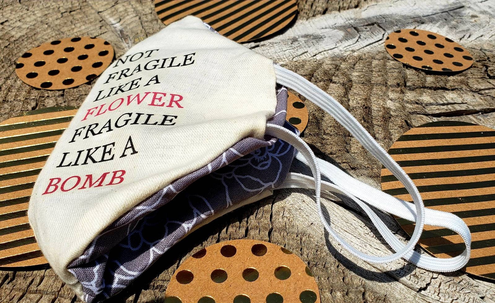 Frida Khalo Fragile Like a Bomb Facemask - Etsy