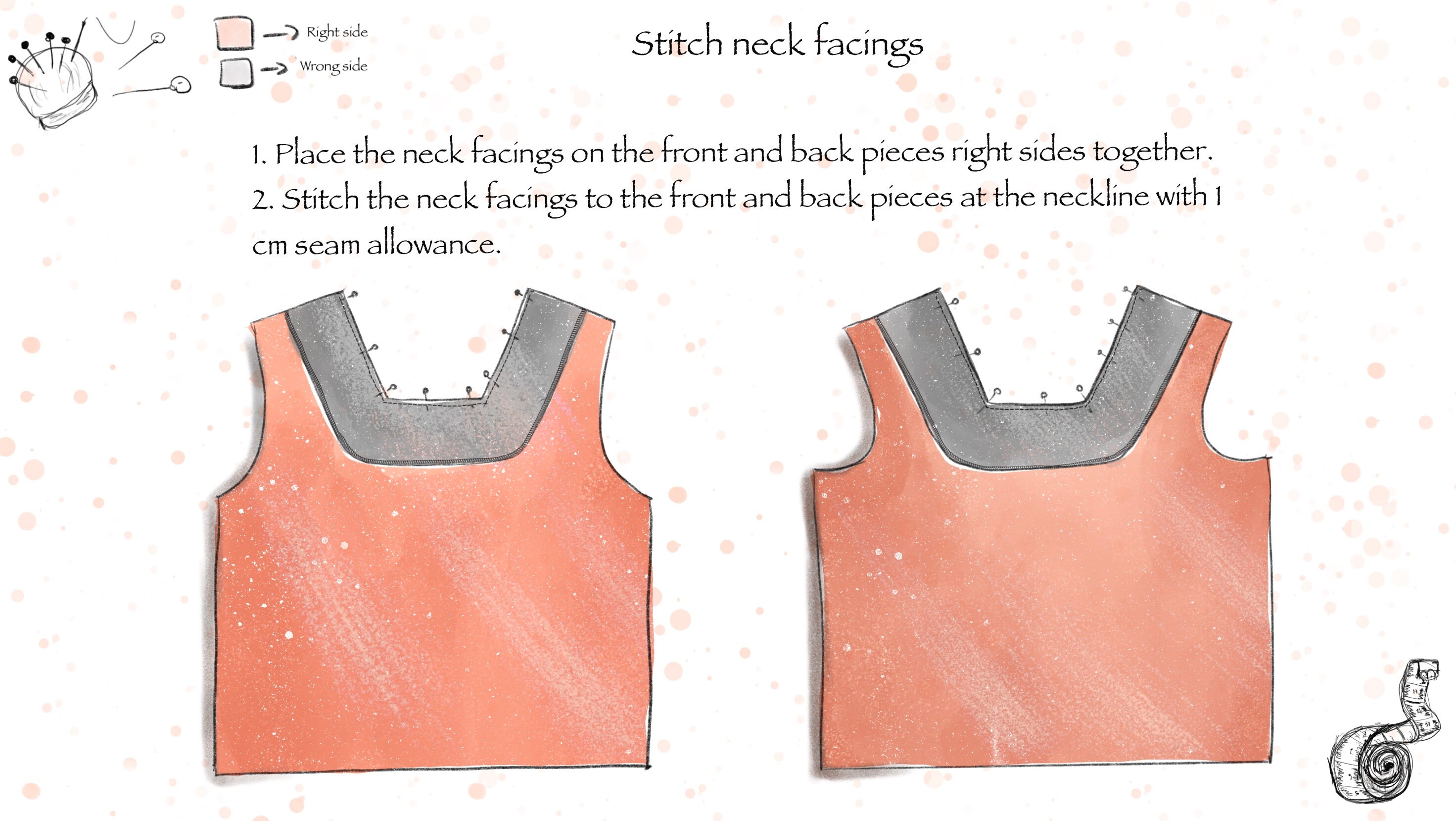 Digital Dress Pattern: Ruffle Panels, Balloon Sleeves, Elastic Waist ...