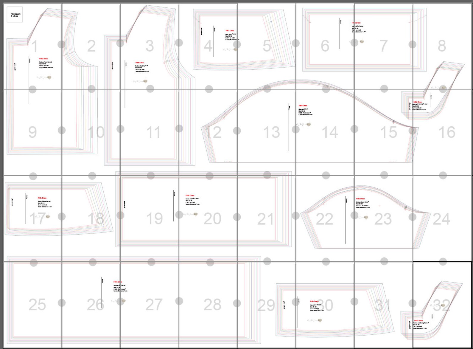 Digital Dress Pattern: Ruffle Panels, Balloon Sleeves, Elastic Waist ...