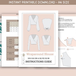 Wraparound - Create Your Own Chic Wrap Blouse With This Digital Sewing ...