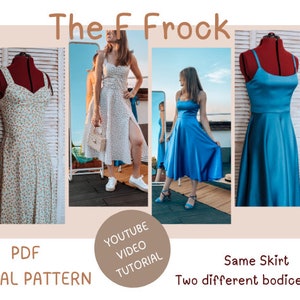 The F Frock Digital Sewing Pattern - Instant Download - A4 PDF Sewing ...