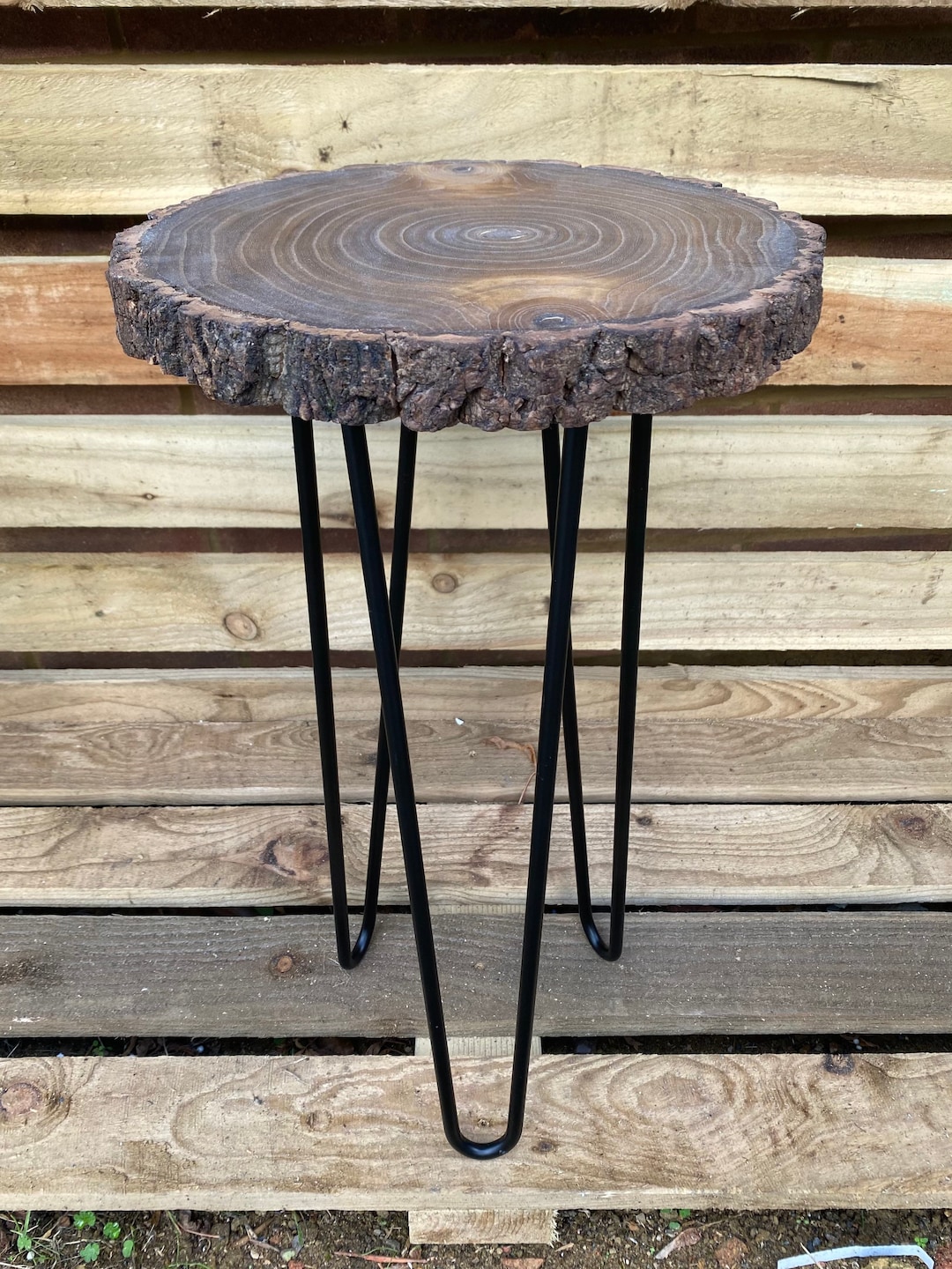 Industrial Style Side Table - Etsy