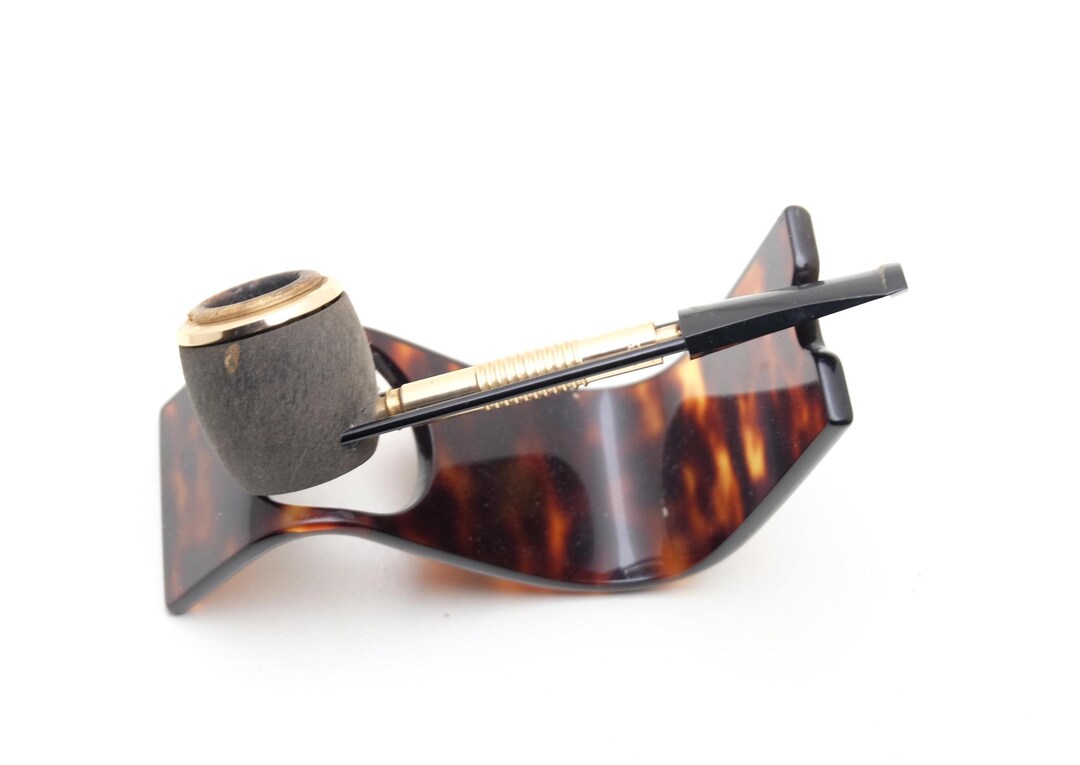 Vintage Tobacco Smoking Pipe Jima Modele Depose Gold Black - Etsy
