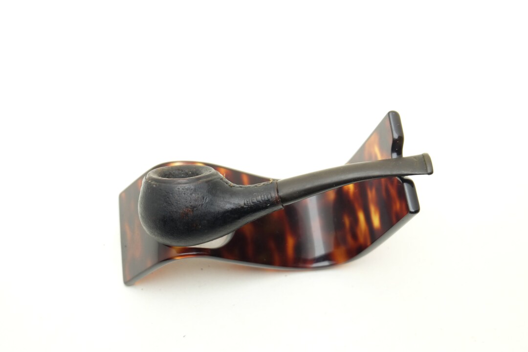 French Vintage Smoking Pipe Hecht Supreme Leather Coated - Etsy