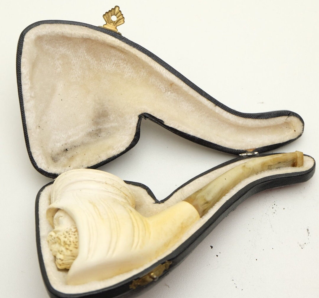 Rare Beautiful Vintage Tobacco Smoking Meerschaum Pipe With - Etsy