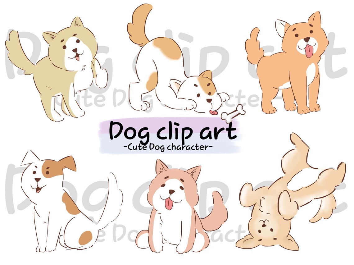 Dogs Clip Art, Puppy Clipart, Cute Pets Clip Art, Dog Icons Pet ...