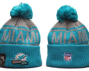 Miami Dolphins Winter Hat - Etsy