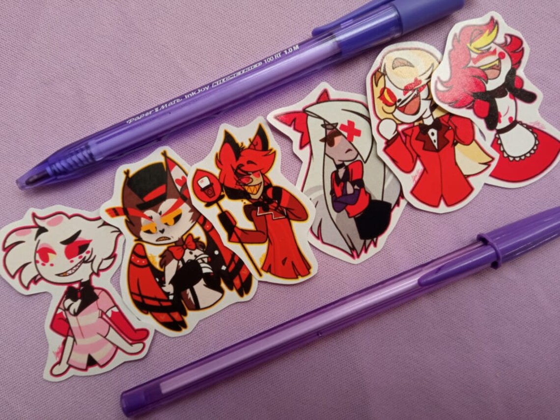Hazbin Hotel Stickers Hazbin Hotel Stickers - Etsy