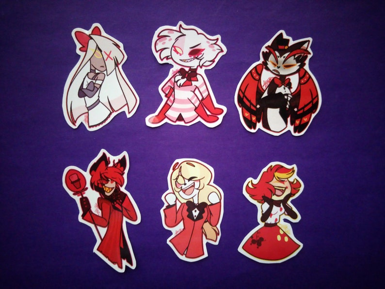 Hazbin Hotel Stickers Hazbin Hotel Stickers | Etsy