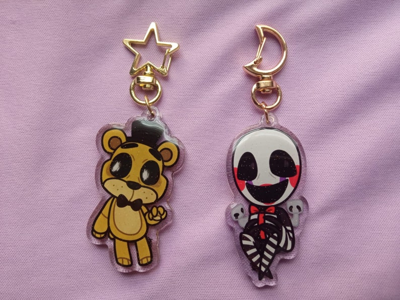 FNAF Acrylic Keychains || 2.5 Inches Keychains || Five Nights at Freddy ...
