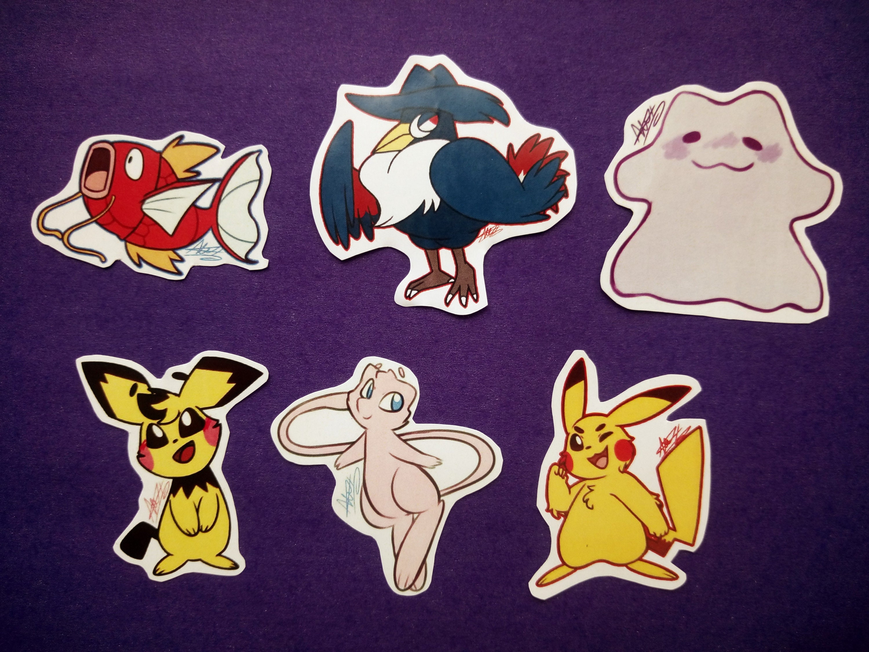 Pokemon Stickers Pokemon Stickers | Etsy