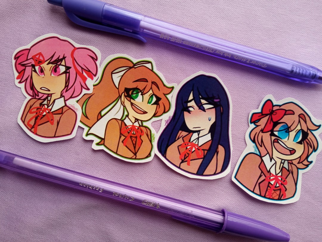 LAST CHANCE DDLC Stickers Doki Doki Literature Club Stickers - Etsy