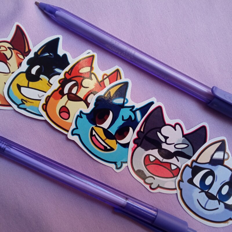 Bluey Stickers - Etsy