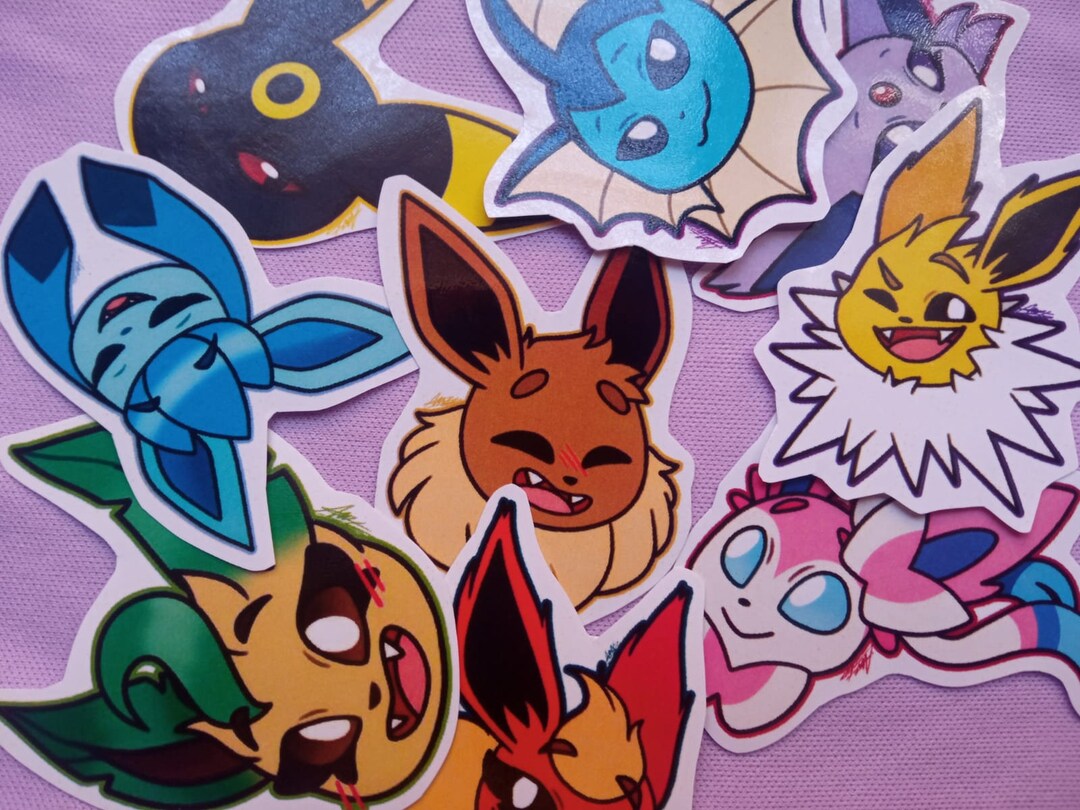 Pokemon Eeveelutions Stickers || Eeveelutions || Sitckers - Etsy