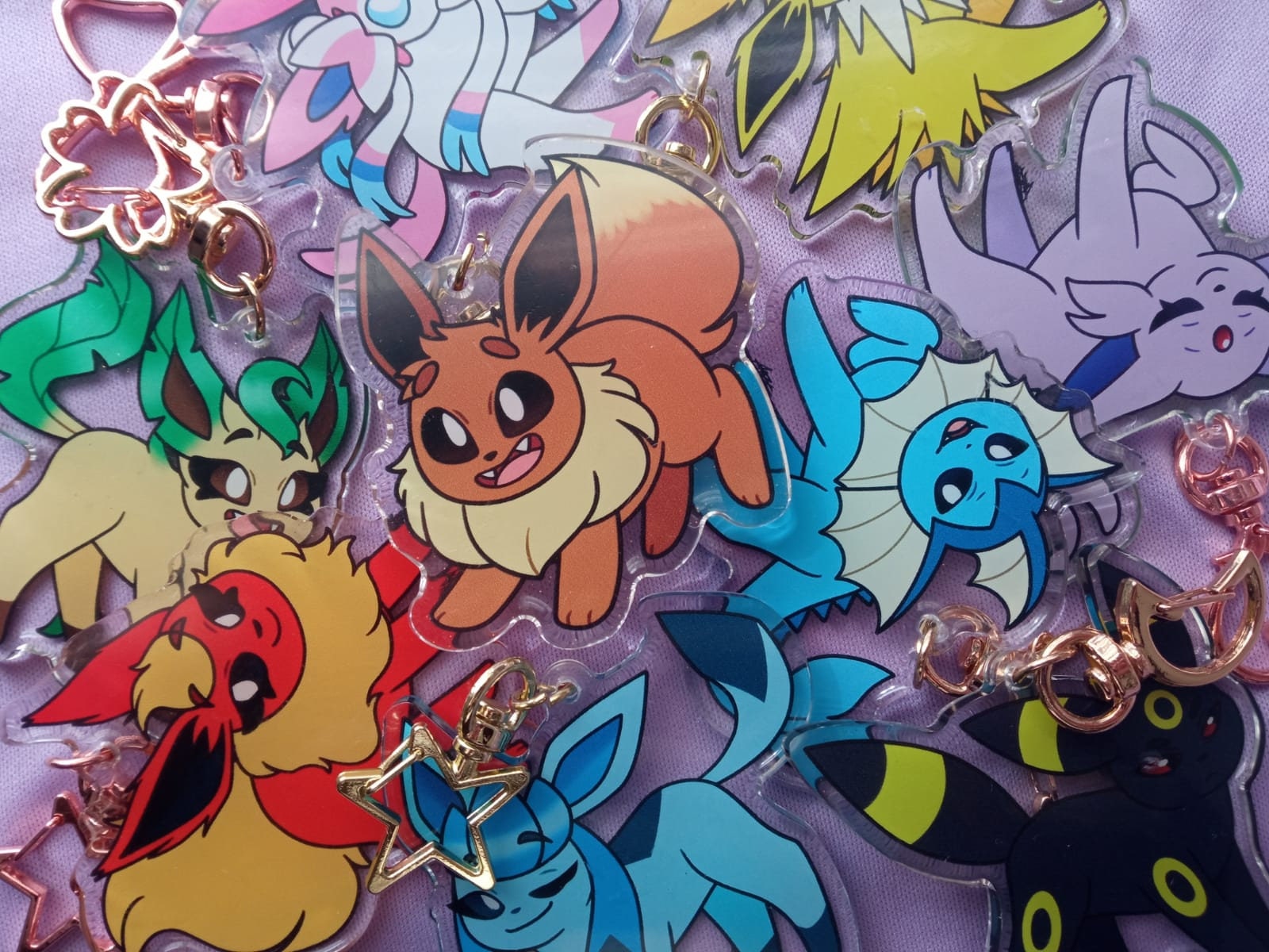 Eeveelutions Acrylic Keychains Eeveelutions Acrylic - Etsy