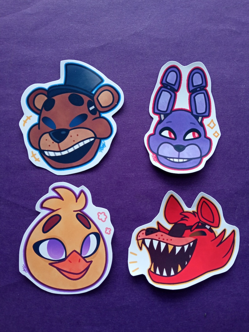 FNAF Stickers Five Nights at Freedy's Stickers FNAF | Etsy