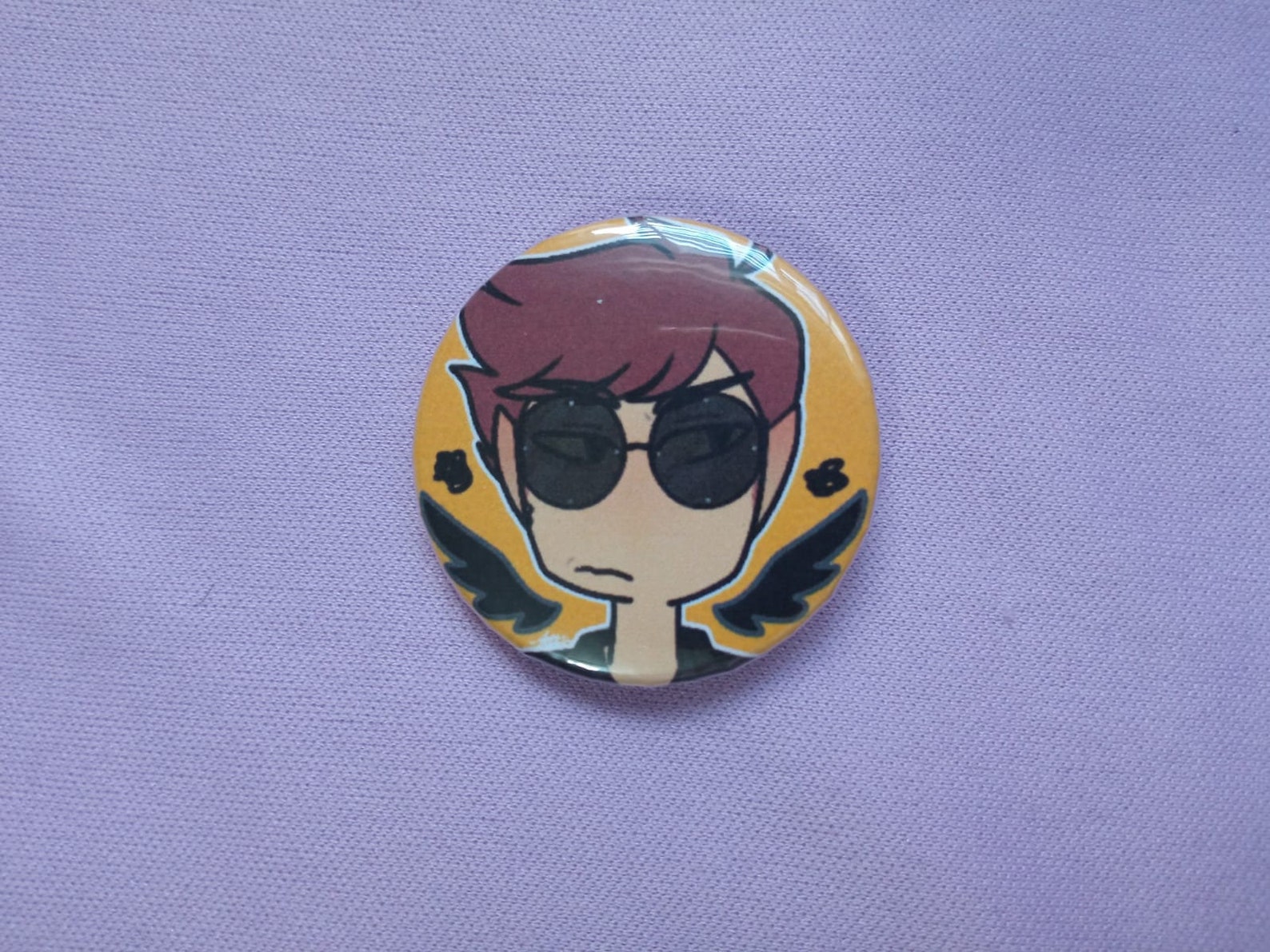 Ineffable Husbands Button Pins Crowley Aziraphale 37mm Pin Button Badge ...