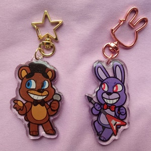 FNAF Acrylic Keychains || 2.5 Inches Keychains || Five Nights at Freddy ...