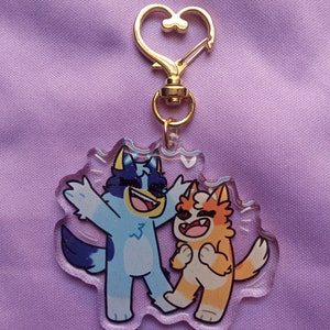 Bluey Acrylic Keychains || Bluey Keychain || Bluey Acrylic Charm ...