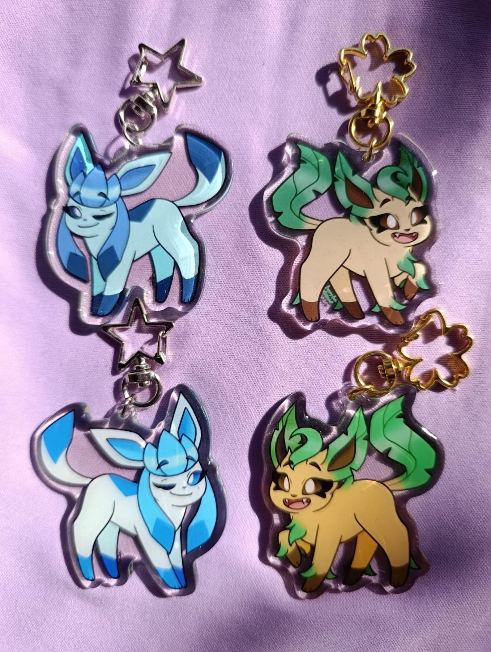 Eeveelutions Acrylic Keychains || Eeveelutions || Acrylic Charms - Etsy