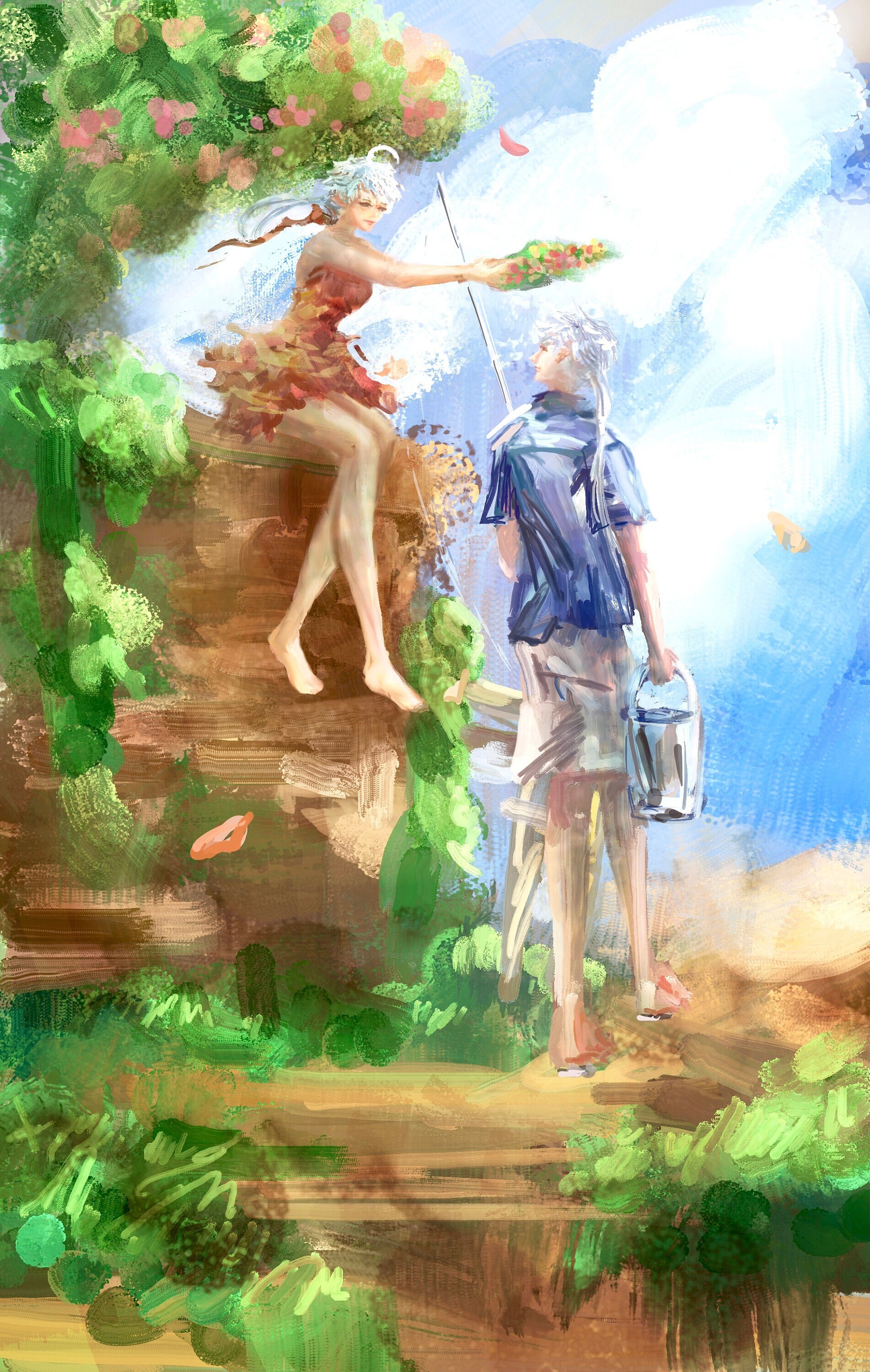 Fantasy Character Portrait FFXIV FF14 Custom Art - Etsy UK