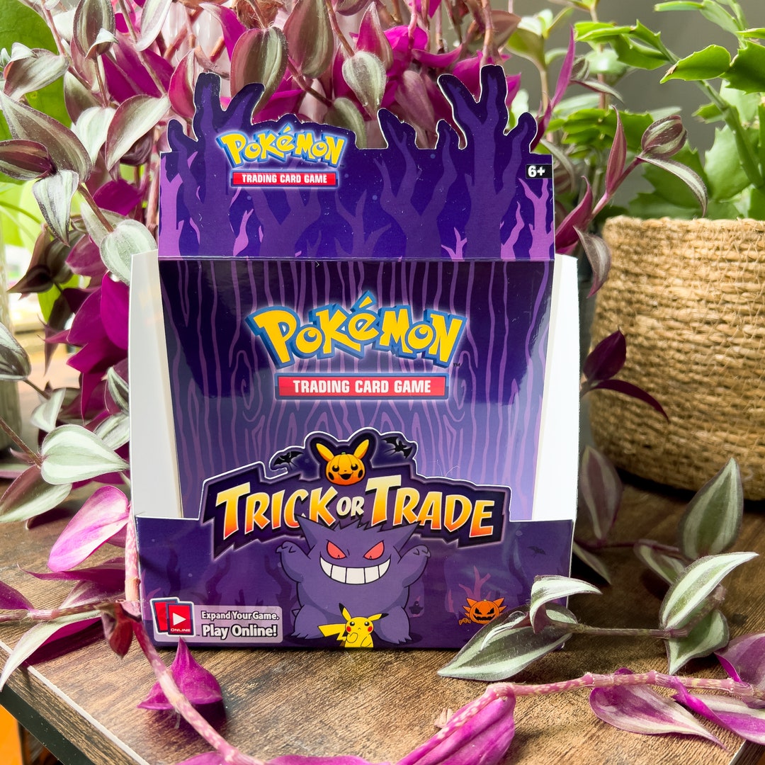 Custom Pokemon Trading Card Trick or Trade Booster Box empty Box - Etsy