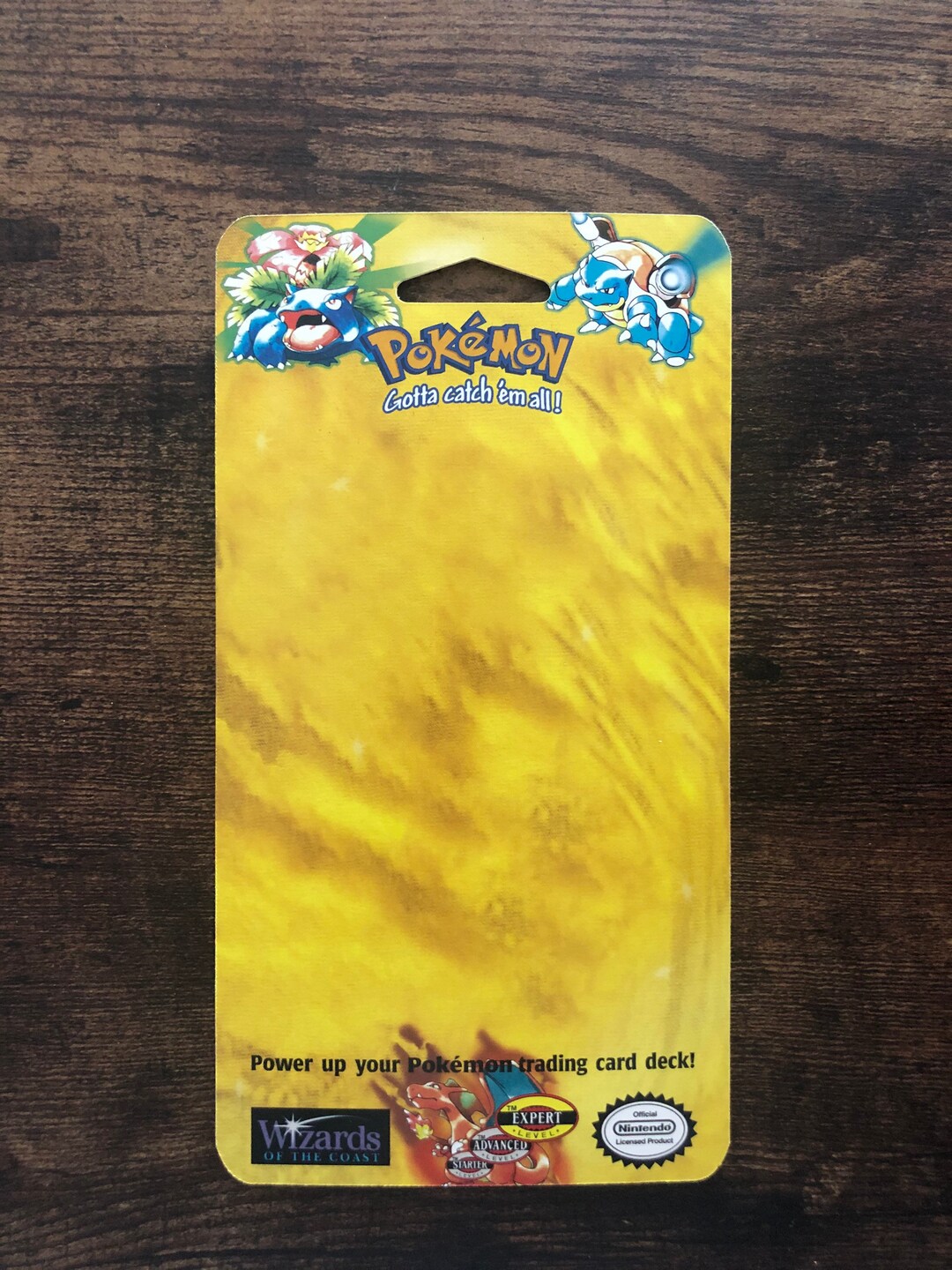 Pokemon Trading Card Base Set Blister replacement Backing Card - Etsy