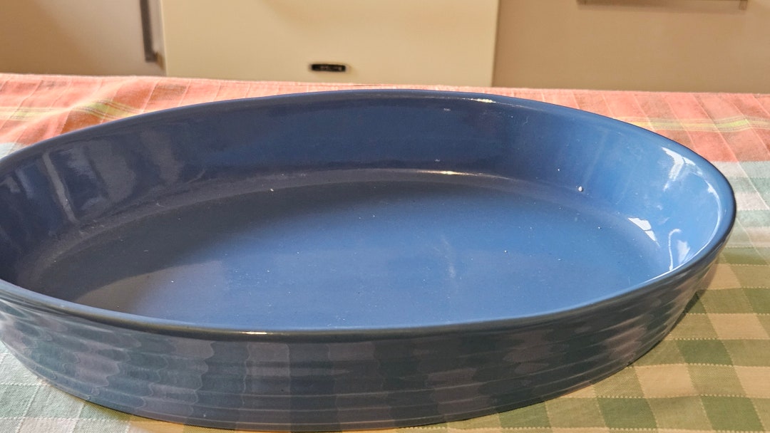 Large Rayware Vintage Stoneware Casserole Baking Dish Excellent ...