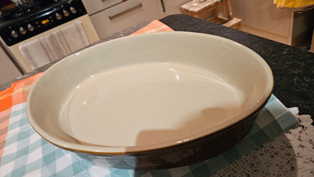 Large Rayware Vintage Stoneware Casserole Baking Dish Excellent ...