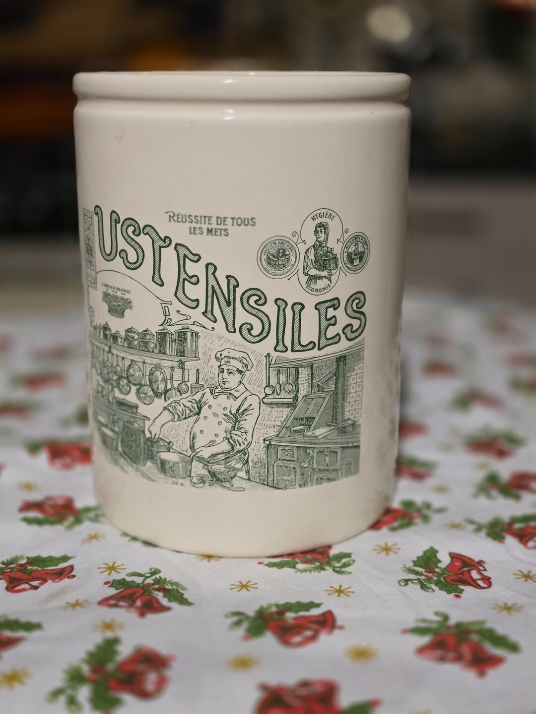 Kitchen Utensil Pot Le Comptair Pain D'epices France White Base Colour ...