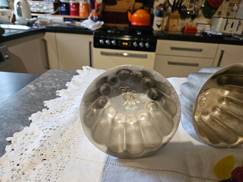 2 Vintage Aluminum Jelly Moulds With Duck on Top of Each - Etsy