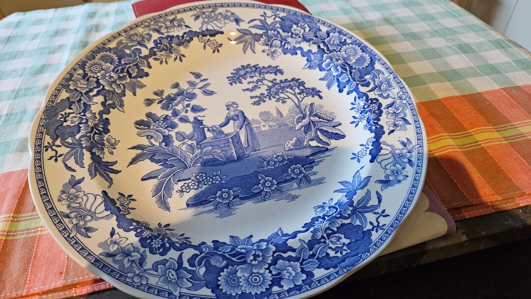 Spode Blue Rural Collection Rural Scenes Introduced in 1806 Displays ...