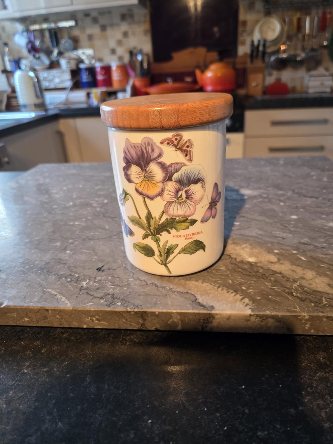 Portmerrion Storage Jar Dried Food Kitchen Viola Hybrida Botanic ...