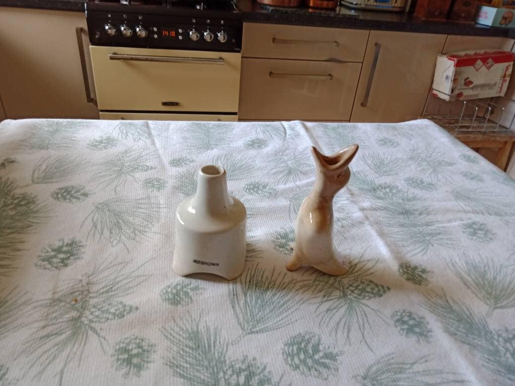 Two Retro Pie Funnel One a Duck Shape Another a Nutbrown Design Great ...