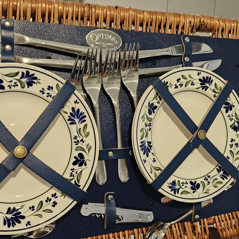 Picnic Basket for 4 - Etsy UK