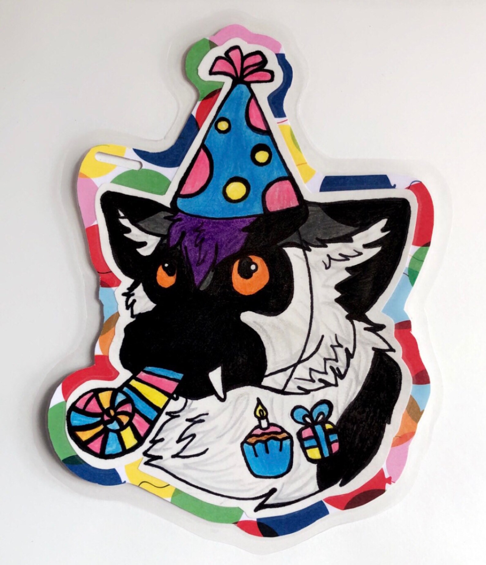 Small YCH Birthday Furry/fursuit/fursona Badges | Etsy