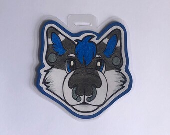 Custom Sketch Furry/fursuit/fursona Badges PACK OF TWO - Etsy