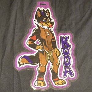 Custom Furry/fursuit/fursona Full Body Marker Badges - Etsy