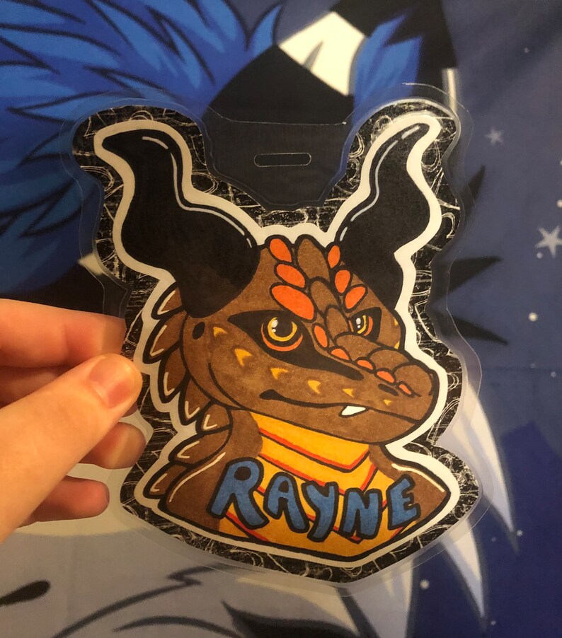 Custom Furry/fursuit/fursona Bust Marker Badges - Etsy