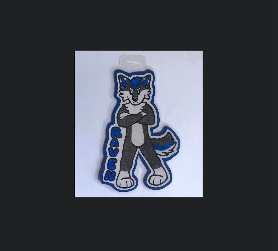 Custom Full Body Chibi Furry/fursuit/fursona Badges - Etsy