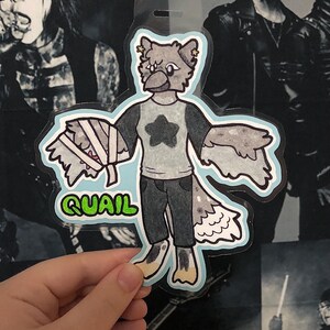 Custom Full Body Chibi Furry/fursuit/fursona Badges - Etsy