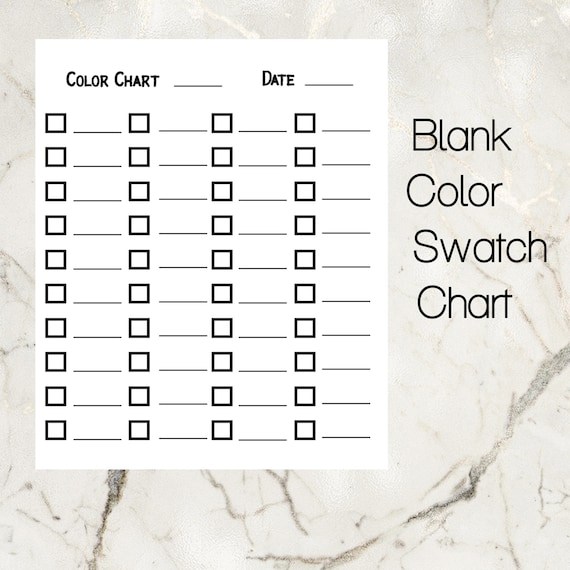 Nuancier couleur vierge utilisation avec divers supports | Etsy