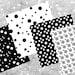 Digital Paper Black and White Dots Digital Download 12 - Etsy