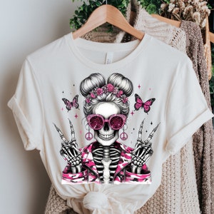 Glitter and Camo Skeleton PNG, Mom Skeleton PNG, Mom Life Skeleton PNG ...