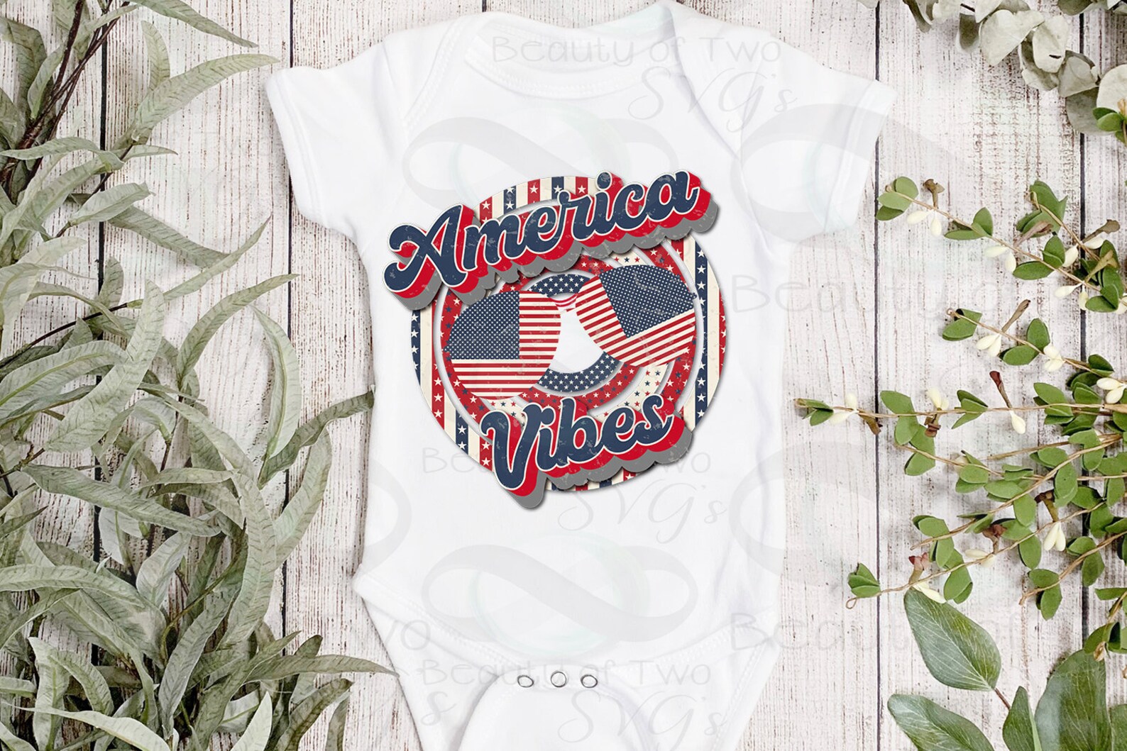America Vibes Png American Flag Retro Logo Sublimation - Etsy